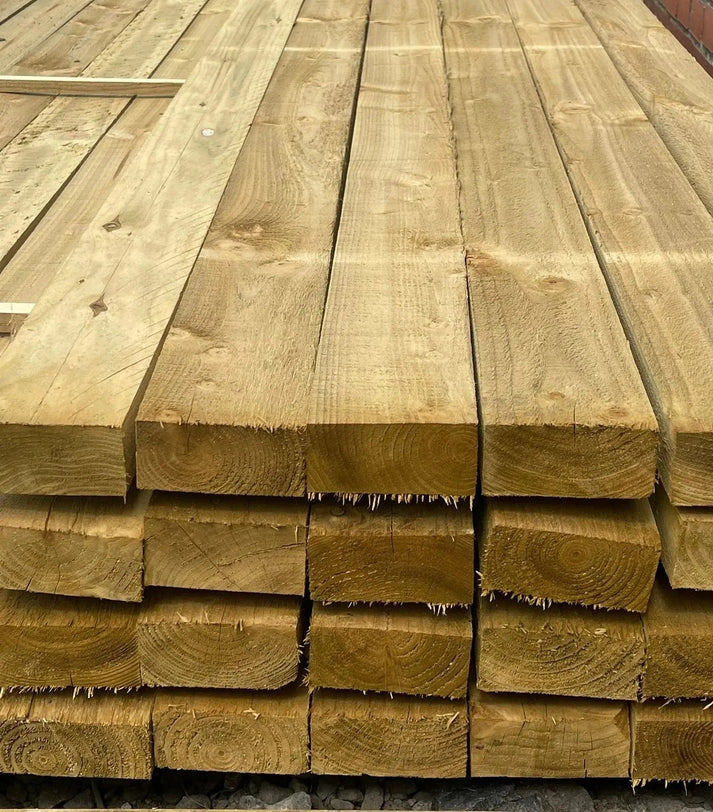 4" x 2" - 16ft (4.8m) Length Sawn Timber – Fernlow Fencing Ltd